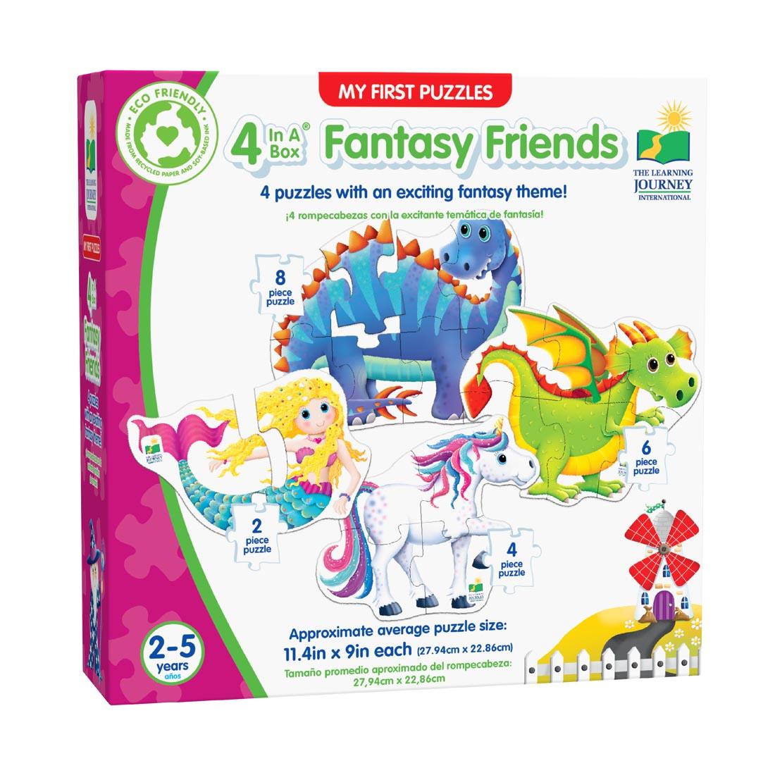 My First Puzzles 4-In-A-Box Fantasy Friends Puzzles Set By The Learning ...