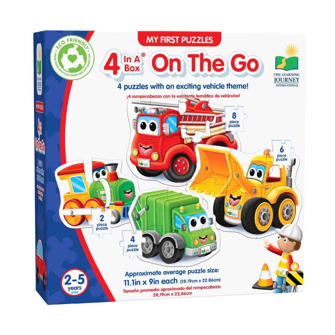 On The Go My First Puzzles 4-In-A-Box Set By The Learning Journey