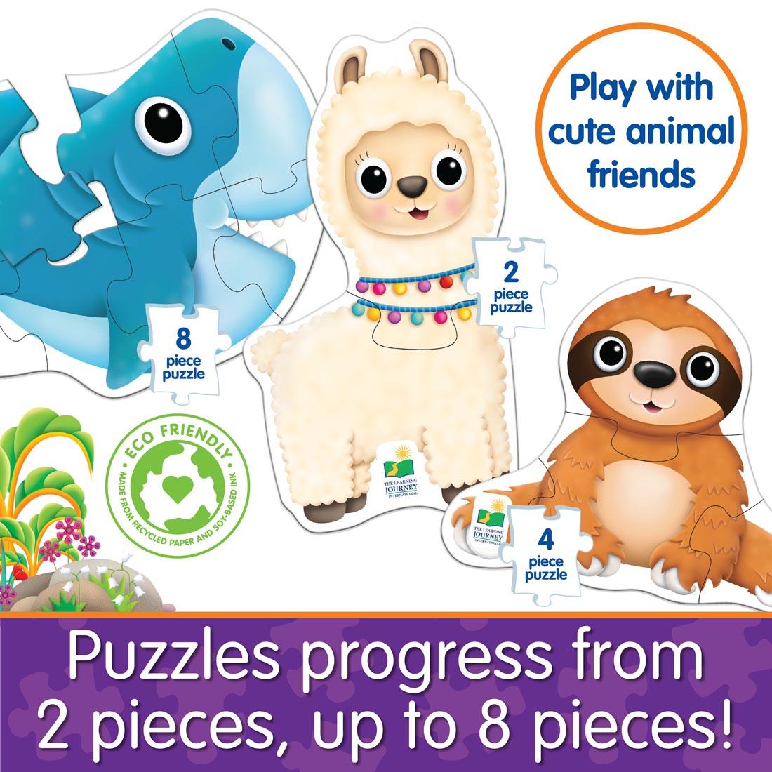 Animal Friends My First Puzzles 4-In-A-Box Set By The Learning Journey