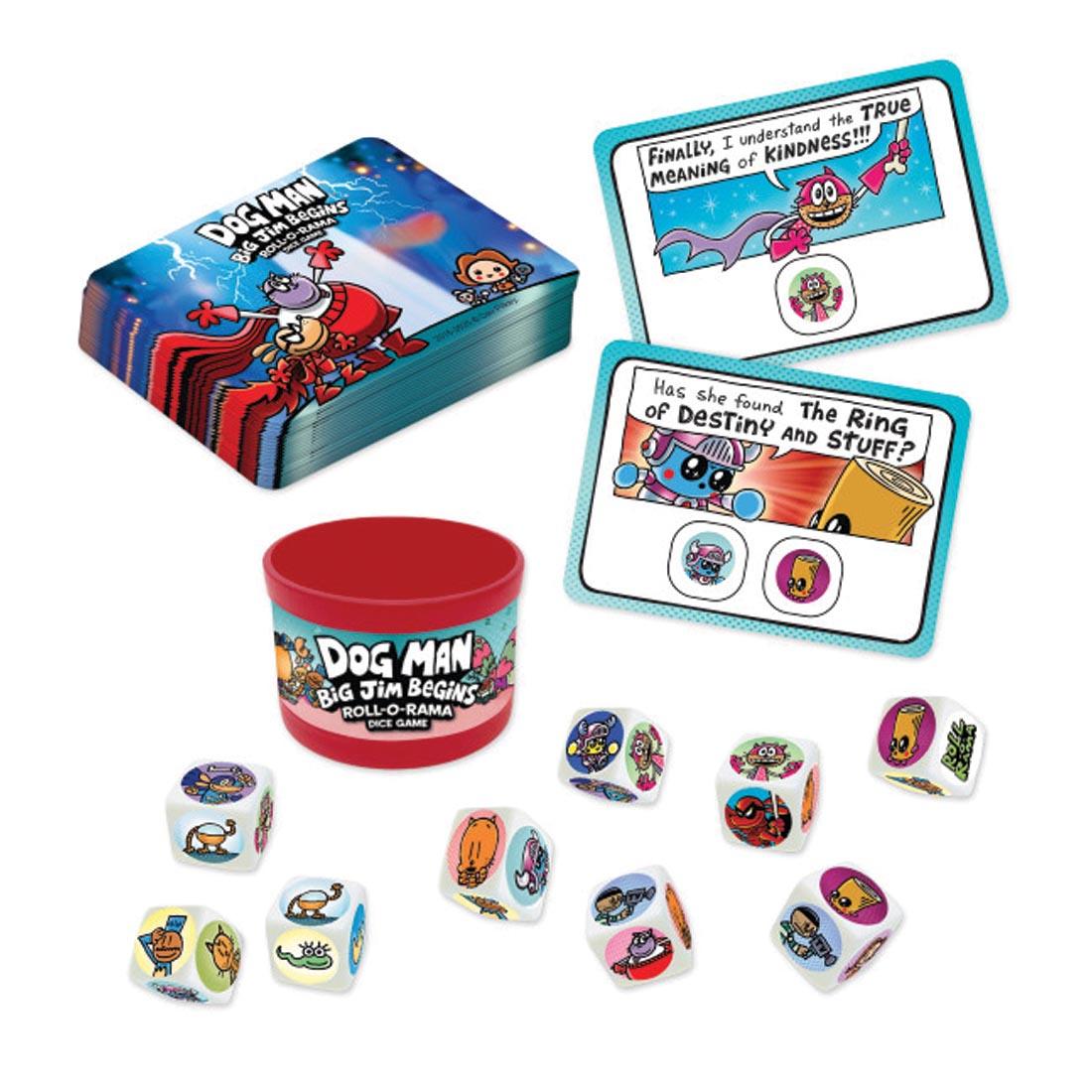 Dog Man Big Jim Begins Roll-O-Rama Dice Game By University Games