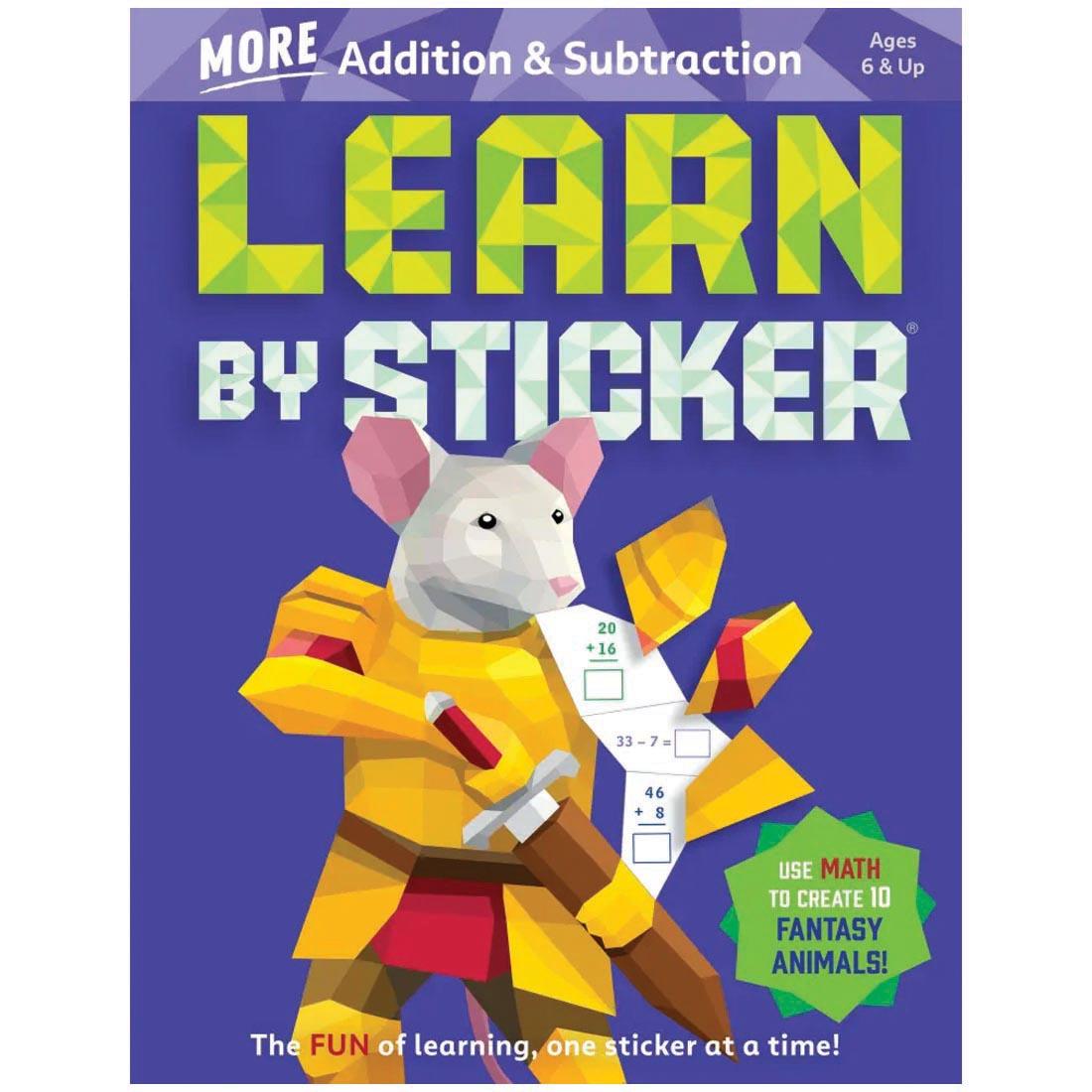 Learn by Sticker More Addition & Subtraction Book