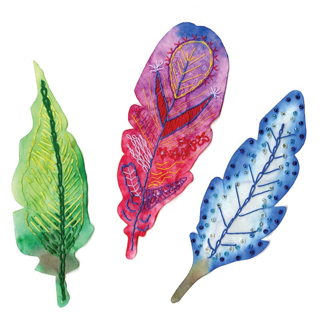 Embroidered Feathers - Project #12